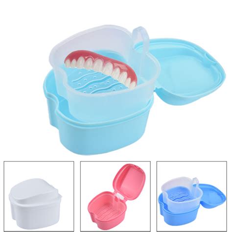 Dental Denture Box Retainer Braces Storage Box Invisible Teeth Denture