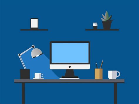 Desktop Vector Illustration Flat 2 Premium Ai Generated Vector