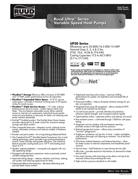 Ruud Heat Pump Wiring Schematic