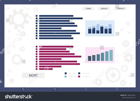 Kpi Key Performance Indicator Dashboard Diagram Stock Vector Royalty Free 1988455949