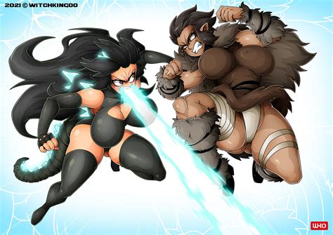 Rule 34 2021 2girls Atomic Breath Catfight Female Female Only Fight