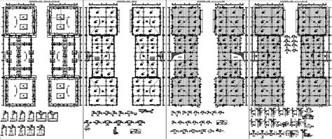 Foundation Layout Plan Raft Footing Layout Plan And Different Structures Section Design In