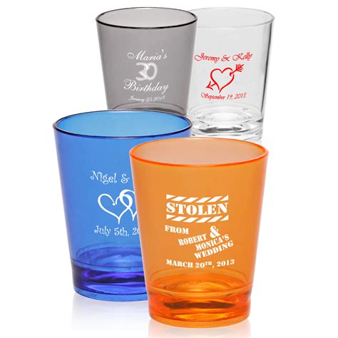 Personalized 15 Oz Translucent Plastic Shot Glasses Shot02