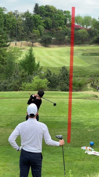 빨간핀을 노렸을까요 노란핀을 노렸을까요 투어프로 드라이버스윙 Golf 필드레슨 월송리 Youtube