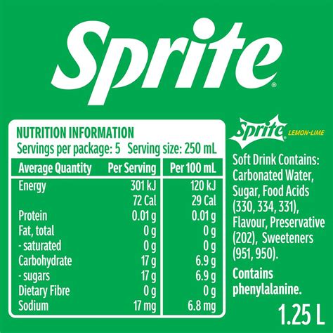 Sprite Lemonade Soft Drink Bottle L Woolworths