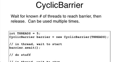 Java Cyclicbarrier Example For Beginners Multithreading Tutorial Java67