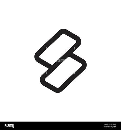 Abstract Letter S Linked Line Logo Vector Stock Vector Image And Art Alamy