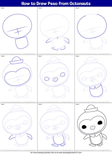 How To Draw Peso From Octonauts Octonauts Step By Step DrawingTutorials