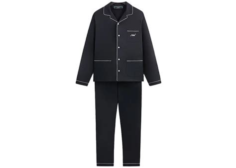 Kith Kithmas Script Pajama Set Black Mens Fw23 Us