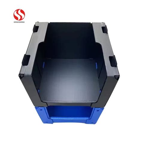 Custom Correx Stackable Clothing Pick Stacking Corrugated Plastic Boxes Warehouse Storage