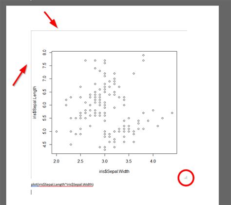 Copying A Plot To Clipboard Has Extra Border And Resizing Triangle Issue Rstudio