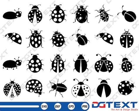 Ladybug Svg Ladybug Vector Silhouette Cricut File Clipart Etsy