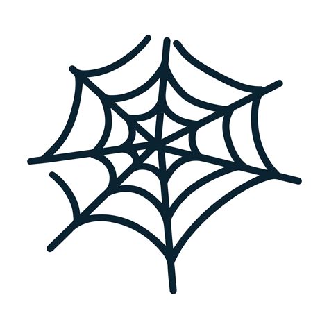Simple Spiderweb Silhouette