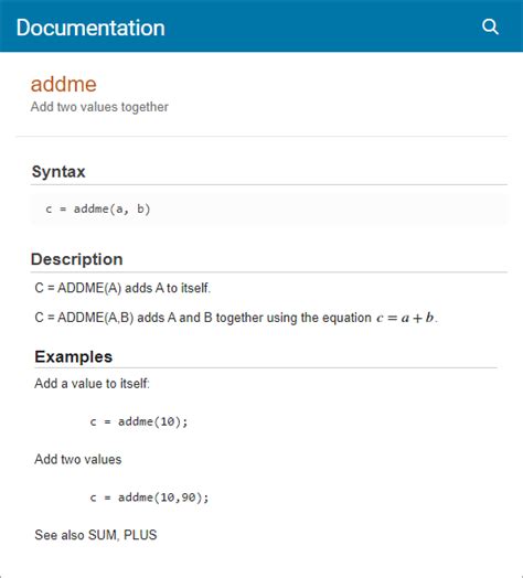Add Help For Live Functions Matlab And Simulink