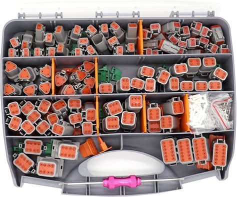 Mocw 601 Pcs Dt Deutsch Connector Kitgray 2 3 4 6 8 12 Pin Dt