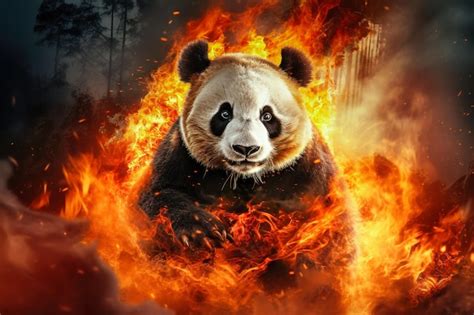 58000 Angry Fire Panda Pictures