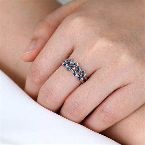 London Blue Topaz Wedding Ring Set 60 Photos