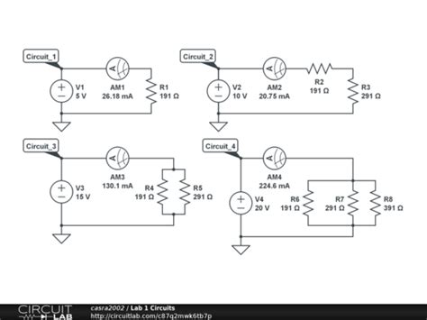 Lab 1 Circuits CircuitLab