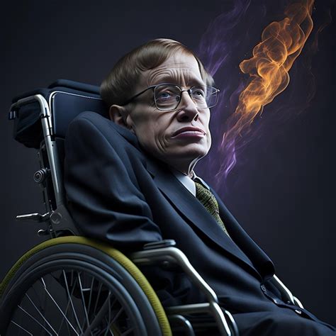Premium Ai Image Stephen Hawking