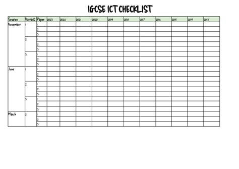 Igcse Ict Checklist Pdf