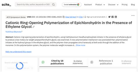 Cationic Ring Opening Polymerization Of Epichlorohydrin In The Presence