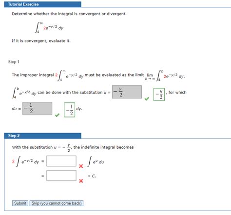 Solved Determine Whether The Integral Is Convergent Or