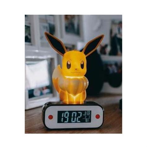 Pokemon Eevee Led Lampada Digitale Alarm Clock Gameshop360 It