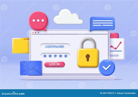 D Data Security Vector Concept Stock Illustration Illustration Of Mobile Safety