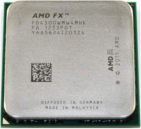 AMD FX Series FX4300 3 8GHz Quad Core CPU Procesador FX 4300 FD4300WMW4MHK 95W Socket AM3