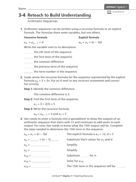 3 4 Reteach To Build Understanding Class Work Pdf