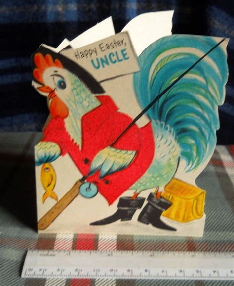 Vintage Easter Card Happy Easter Uncle Circa 1950s Hallmark