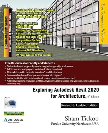 Exploring Autodesk Revit For Architecture Th Edition Purdue Univ Prof Sham Tickoo