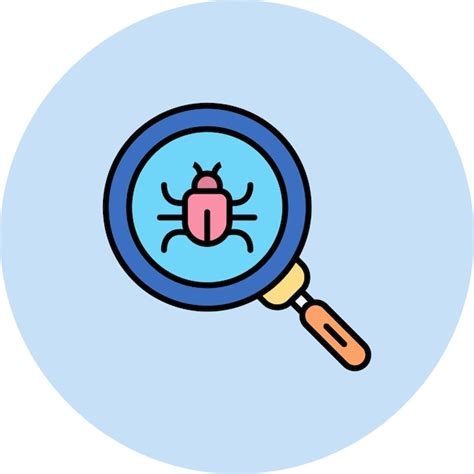 Premium Vector Search Bug Flat Illustration