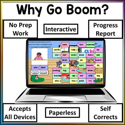 Two Syllable Puzzles Back To School Hidden S Boom Cards By Teachers