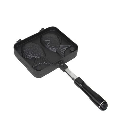 기계 미니 붕어빵 틀 메이커 팬 Taiyaki 생선 모양 제빵기 와플 2 캐스트 홈 케이크 도구 티몬
