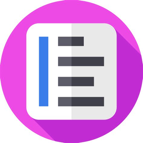 Left Align Flat Circular Flat Icon