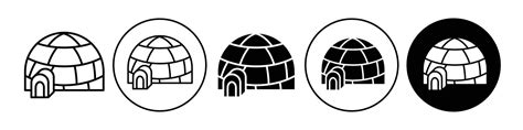 Iglo Icon Set Collection For Web 47419730 Vector Art At Vecteezy