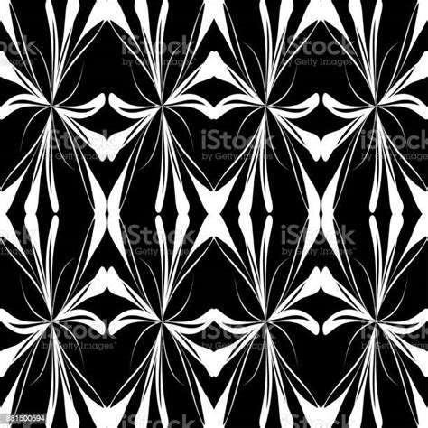 복고 스타일 완벽 한 배경 패턴입니다 포장 종이 벽지 직물 견본 흑인과 백인 벡터 일러스트입니다 갈색 용지에 대한 스톡 벡터 아트 및 기타 이미지 Istock