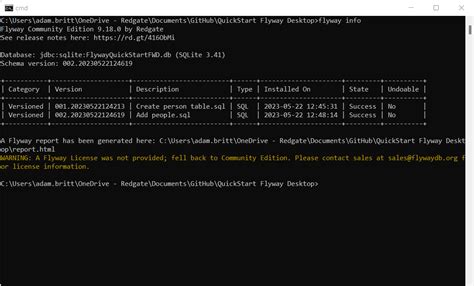 Quickstart Flyway Desktop Redgate Flyway Product Documentation