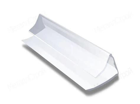 Профиль торцевой 4 мм прозрачный купить по низкой цене в Москве