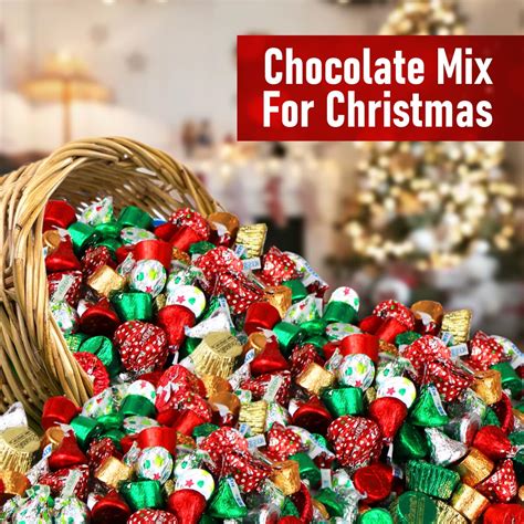 Surtido De Dulces De Navidad Hersheys Kisses Tazas De Mantequilla De Maní Galletas De Menta