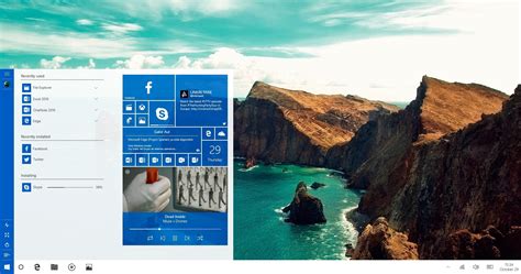 Stunning Windows Start Menu And Taskbar In User Concept