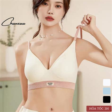 Chunxuu Rubber Molded Female Bras Are Designed Without Huge Frames Ribbed Rimmed Hugging The