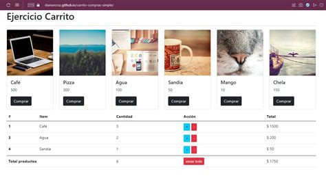 GitHub Dianacruzpro Carrito Compras Simple Carrito De Compras
