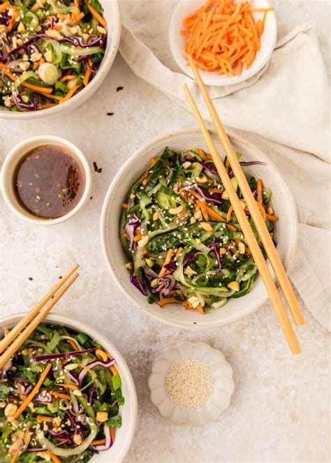 Asian Cucumber Noodle Salad Living Chirpy