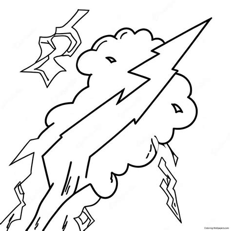 Angry Lightning Bolt Coloring Page 45454 35928