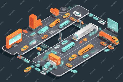 Premium Photo Autonomous Vehicles Isometric Flowchart