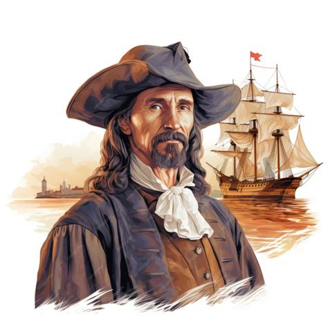 Premium Ai Image Patrick Henry Ayers Pirate Portrait Whistlerian Digital Illustration With