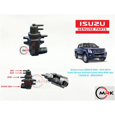 Genuine Isuzu Dmax D Max Mux Mu X Turbo Vacuum Solenoid Control Valve