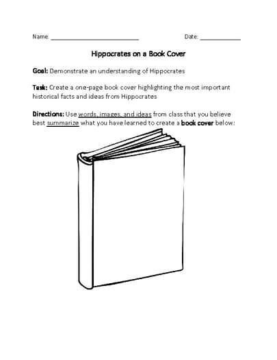 Hippocrates On A Book Cover By Jwood Education Tpt